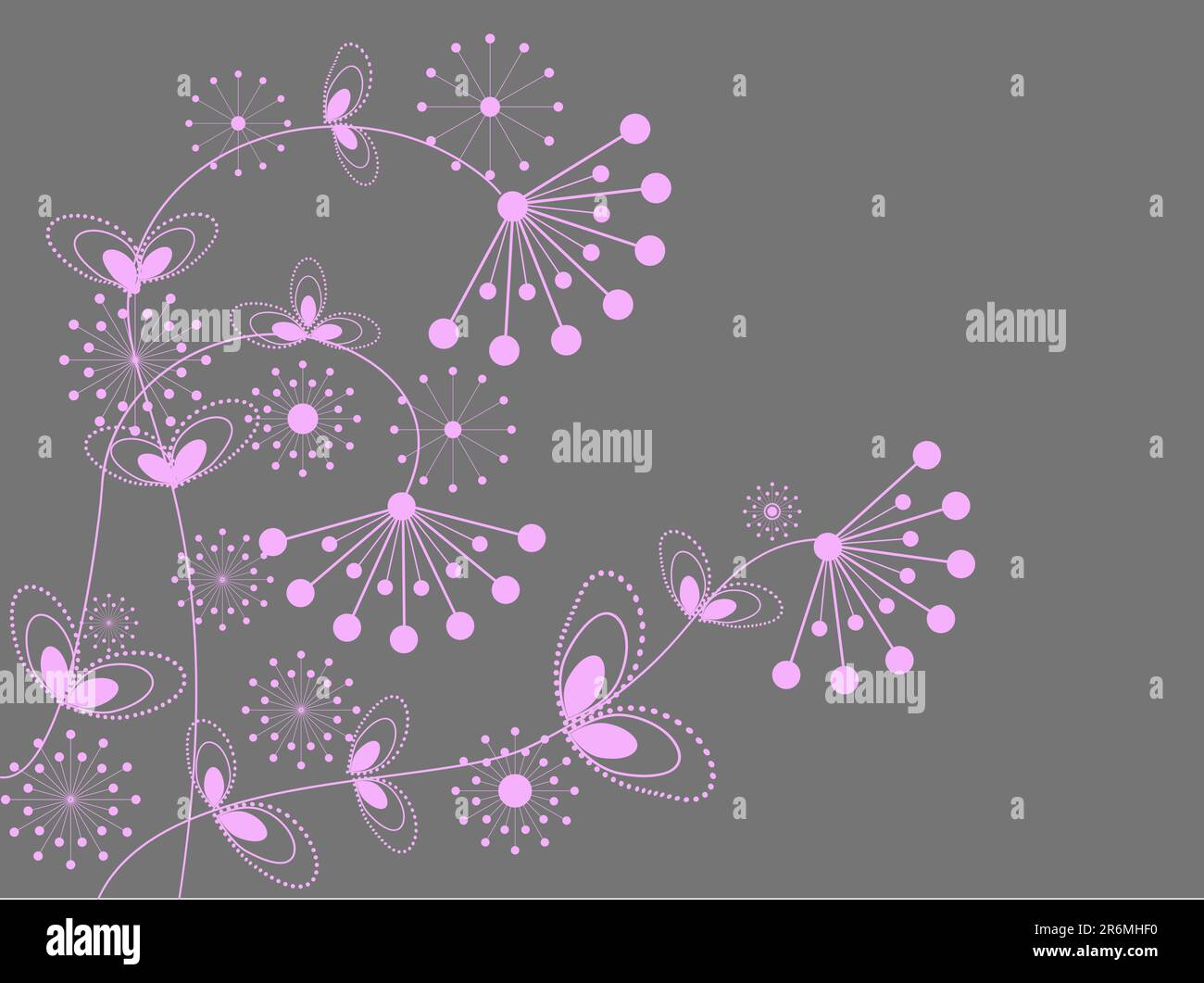 flower decoratively romantically abstraction illustration Stock Vector ...