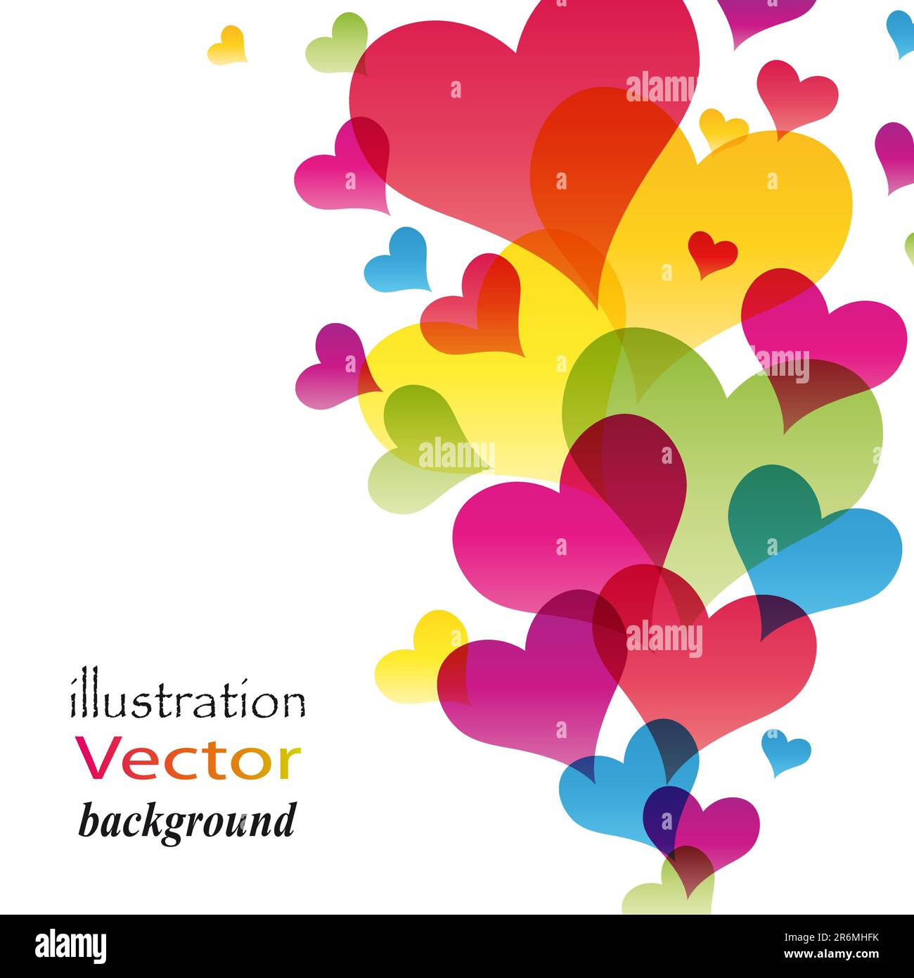 hearts background vector Illustration for your design Stock Vector ...