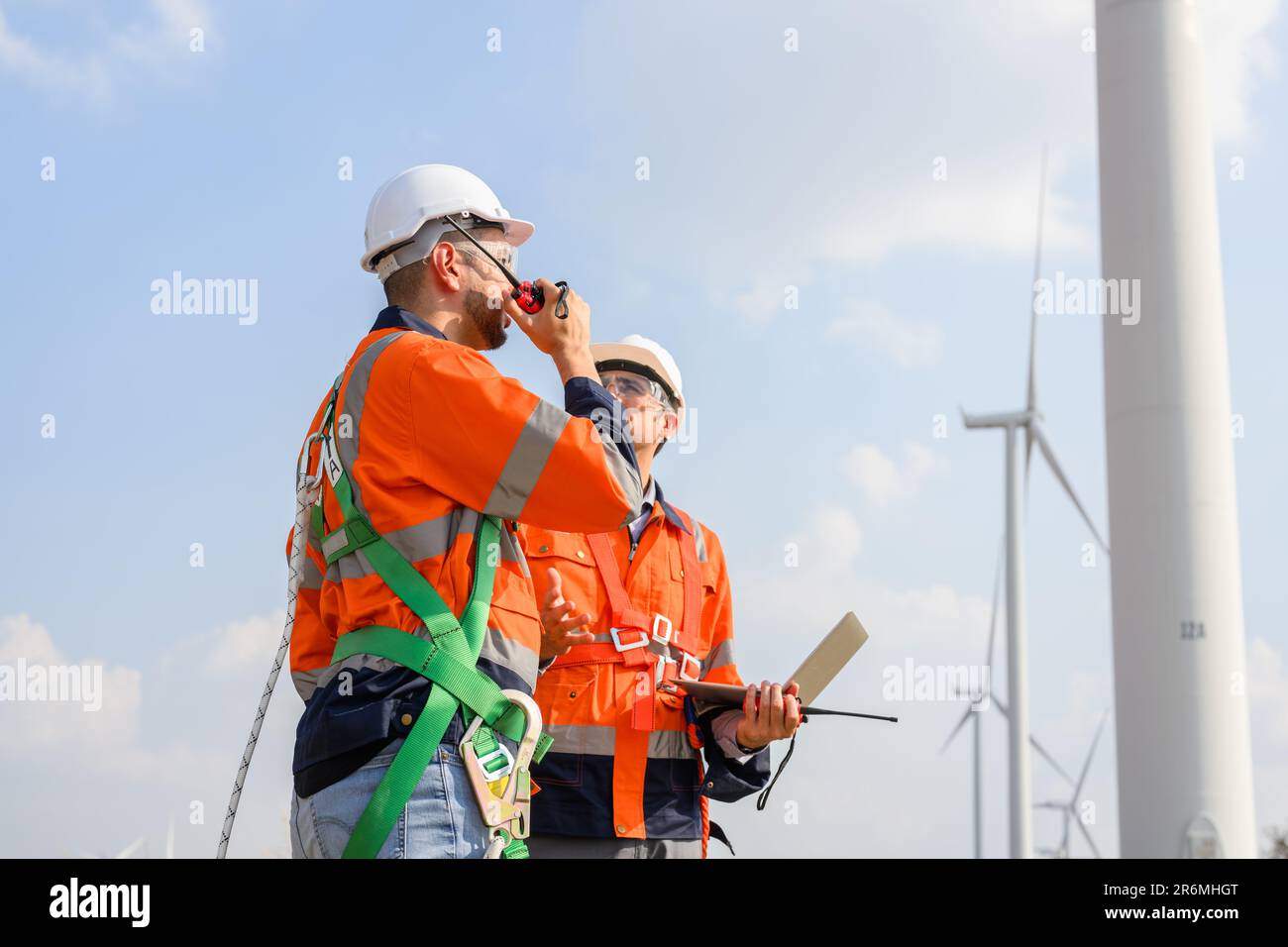 Engineer working with confident. Worker outdoor working. Mega project ...