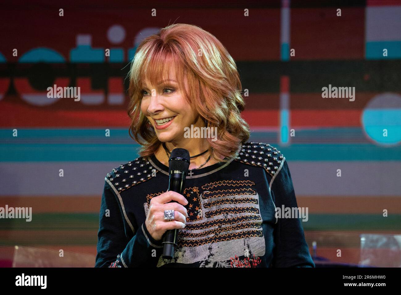 Reba McEntire performs during the 2023 CMA Fest on Friday, June 9, 2023 ...