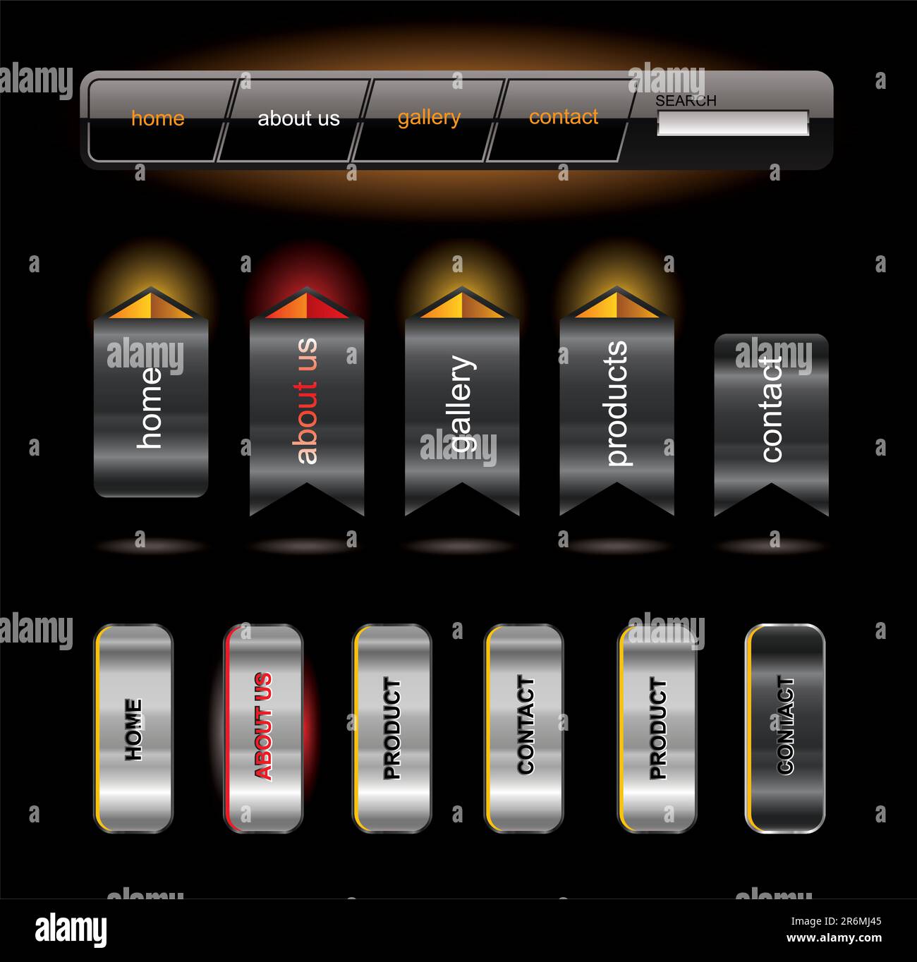 Cool editable buttons Stock Vector Image & Art - Alamy