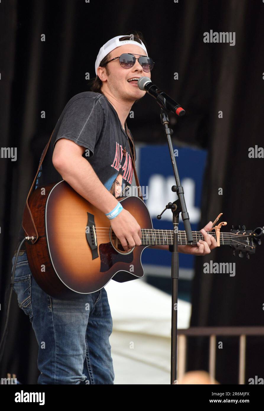 Nashville, TN, USA. 8th June, 2023. Thomas Mac on stage for CMA Fest ...
