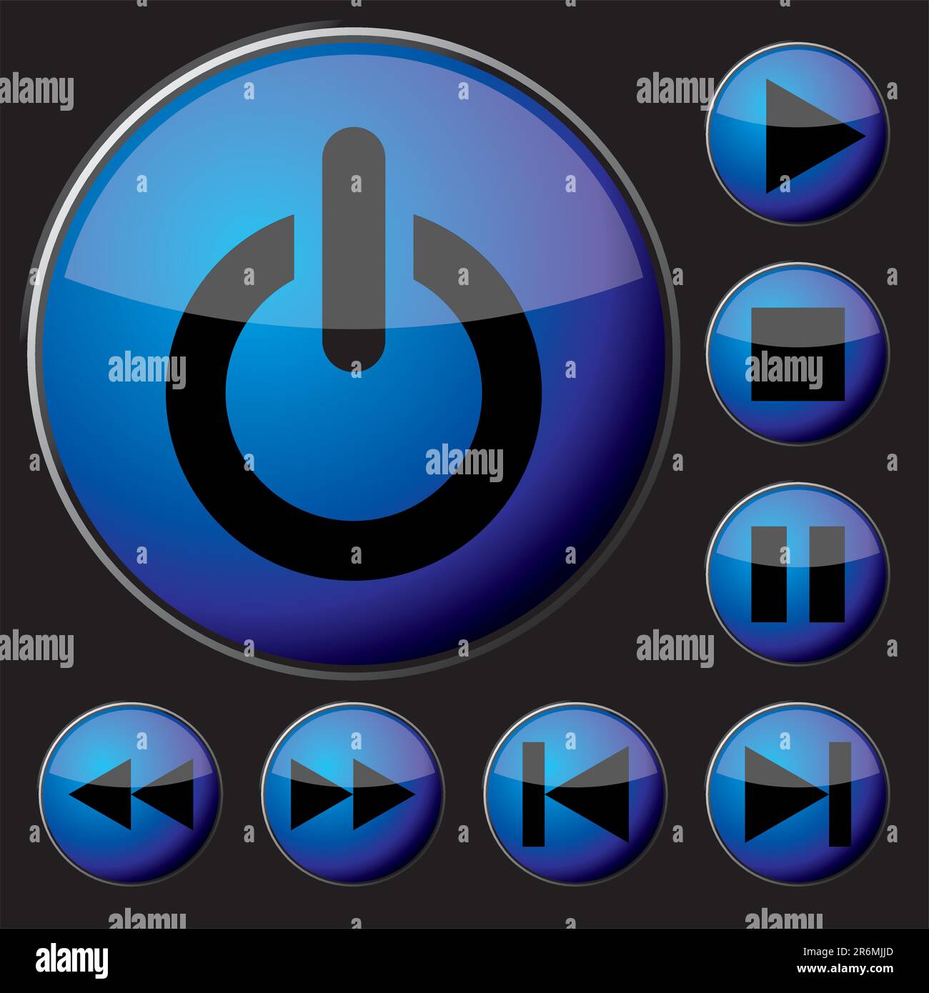 Set of color vector buttons for your design project Stock Vector Image ...