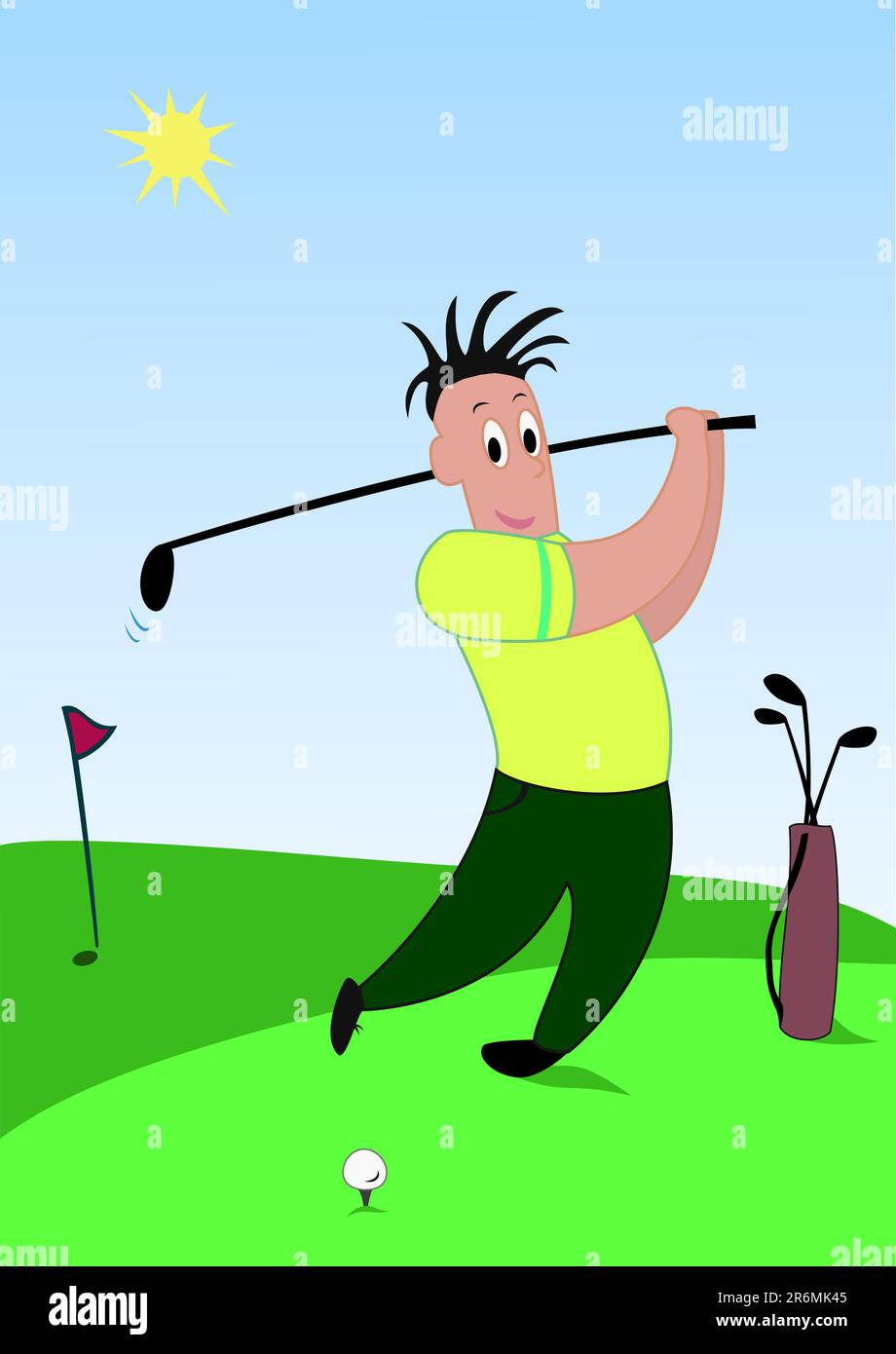 Put golf Stock Vector Images - Alamy