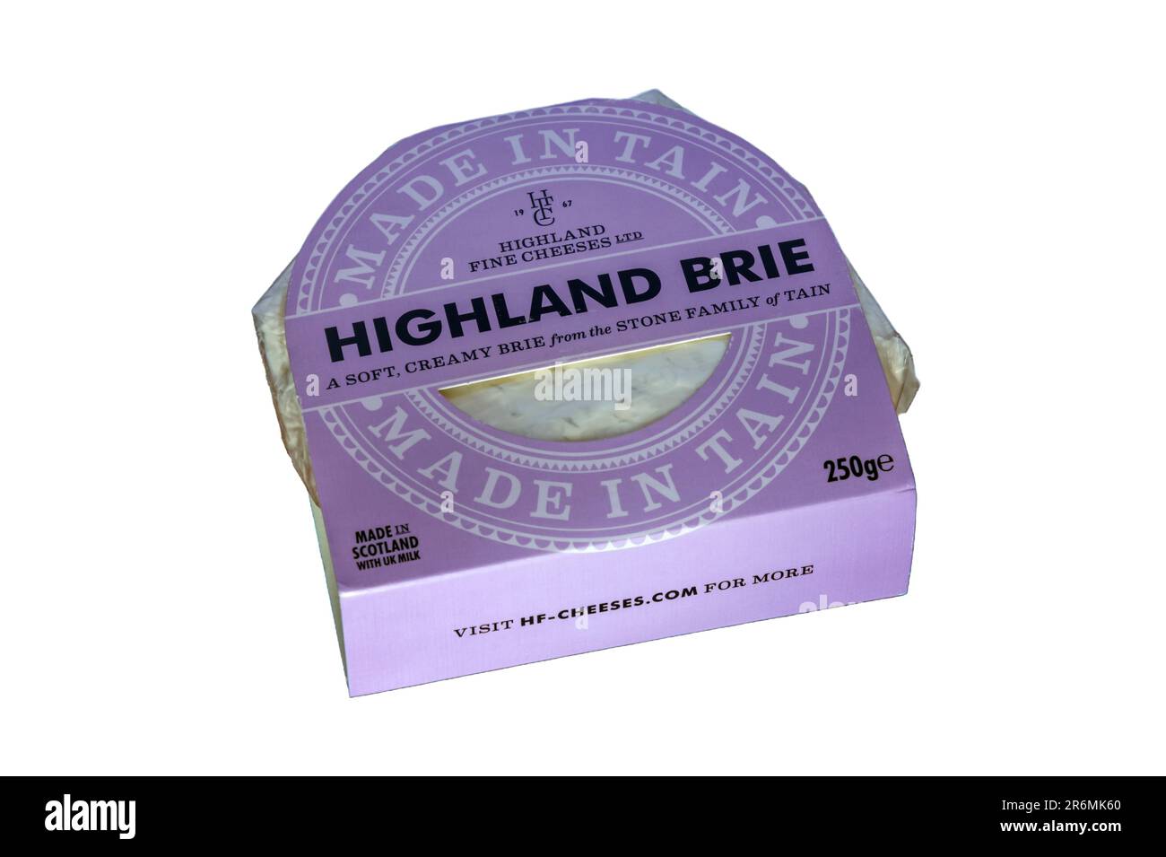 A packet of Highland Brie made in Tain, Scotland Stock Photo - Alamy