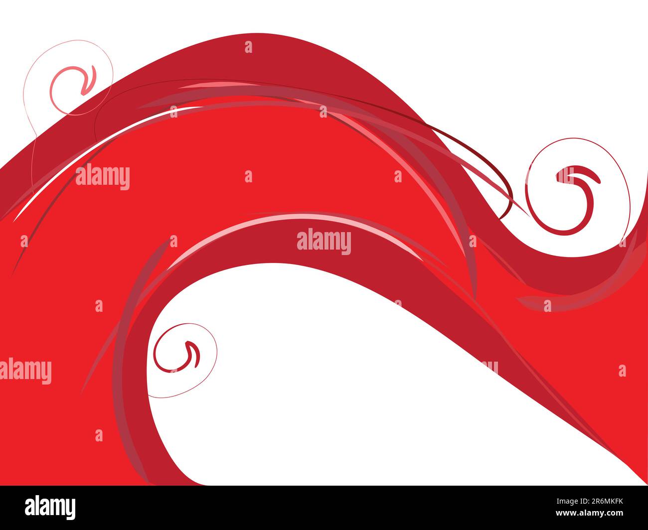 Illustration of red floral background Stock Vector Image & Art - Alamy