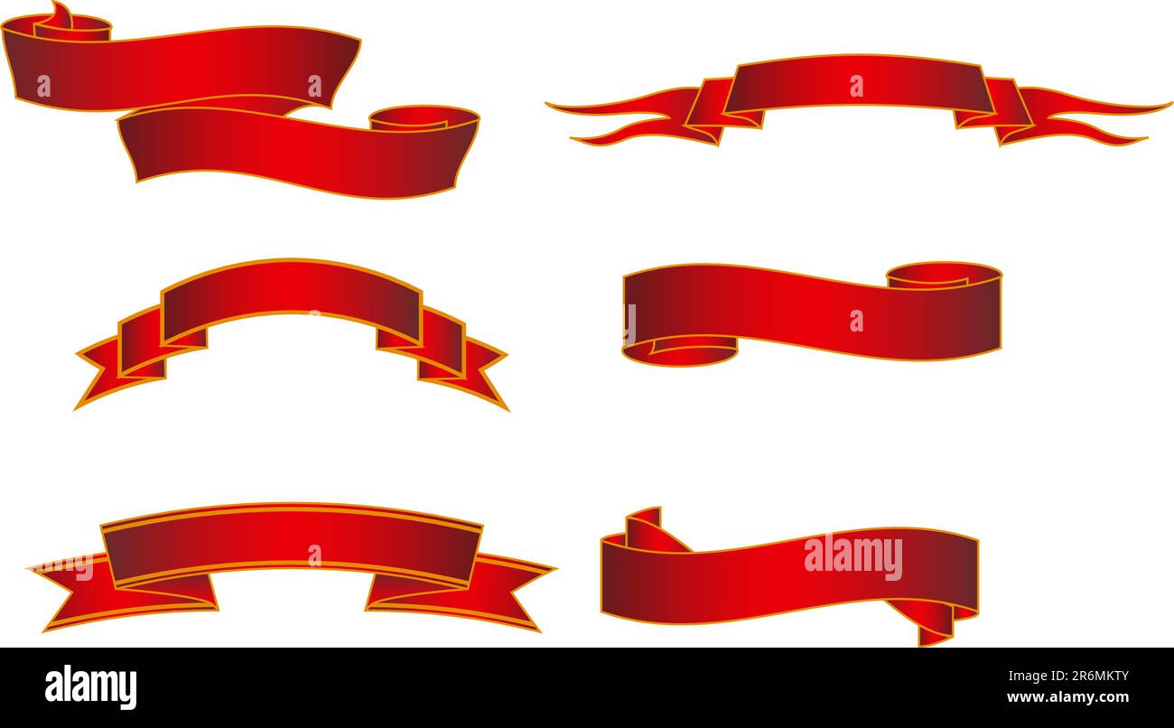 Red Graphic Banners set Stock Vector Image & Art - Alamy