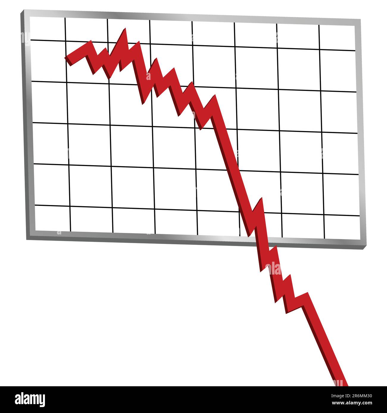 Conceptual breakdown chart isolated over white background Stock Vector ...