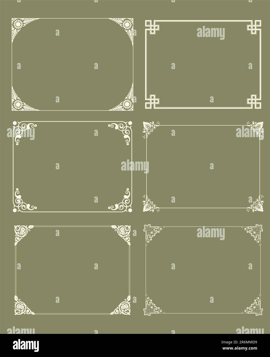 decorative frame set Stock Vector Image & Art - Alamy