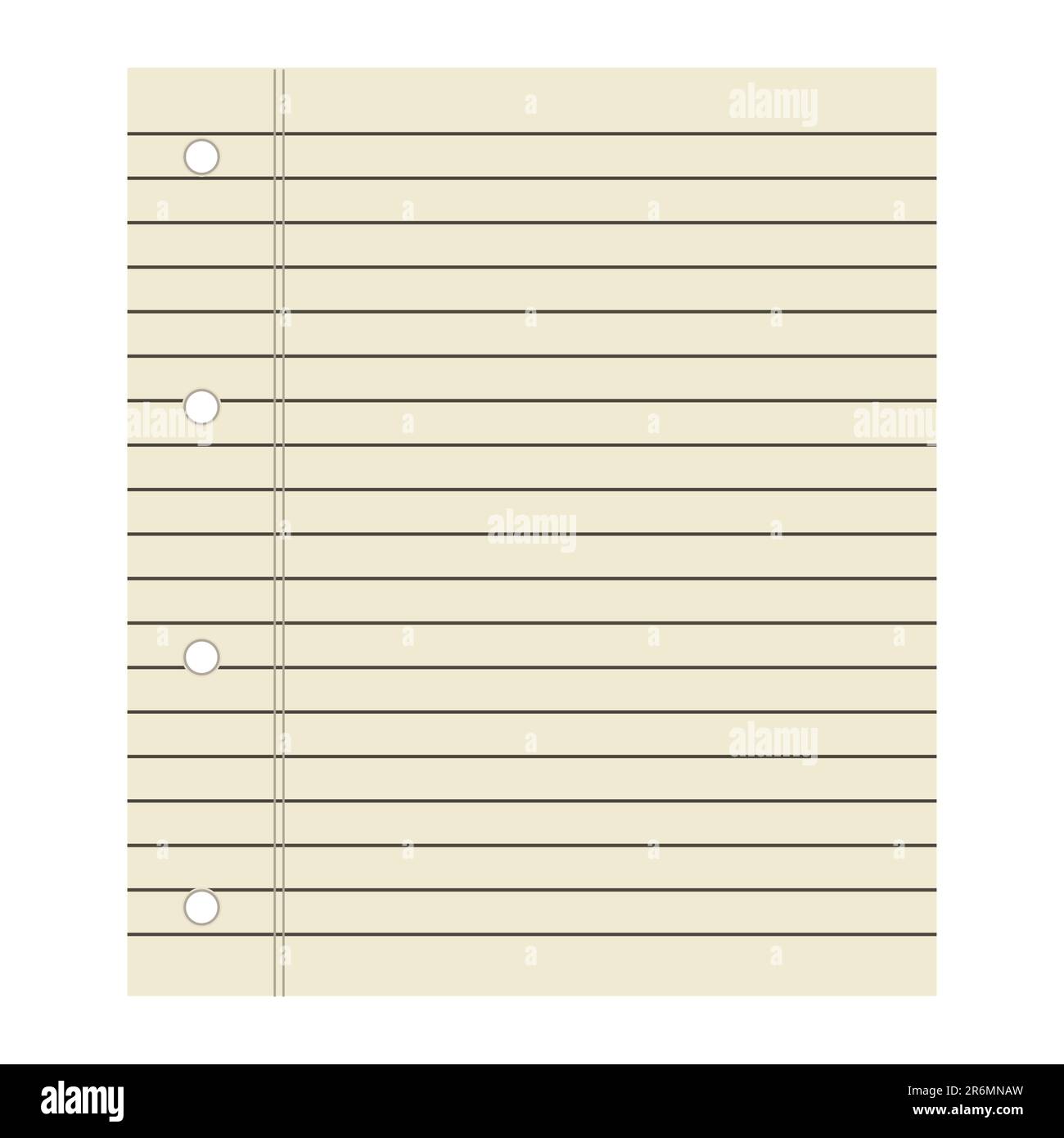 Vector. Sheet of paper isolated on white background. Illustration for ...