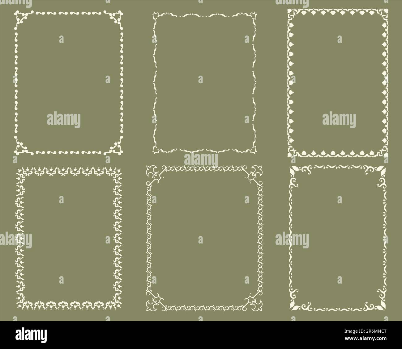decorative frame set Stock Vector Image & Art - Alamy