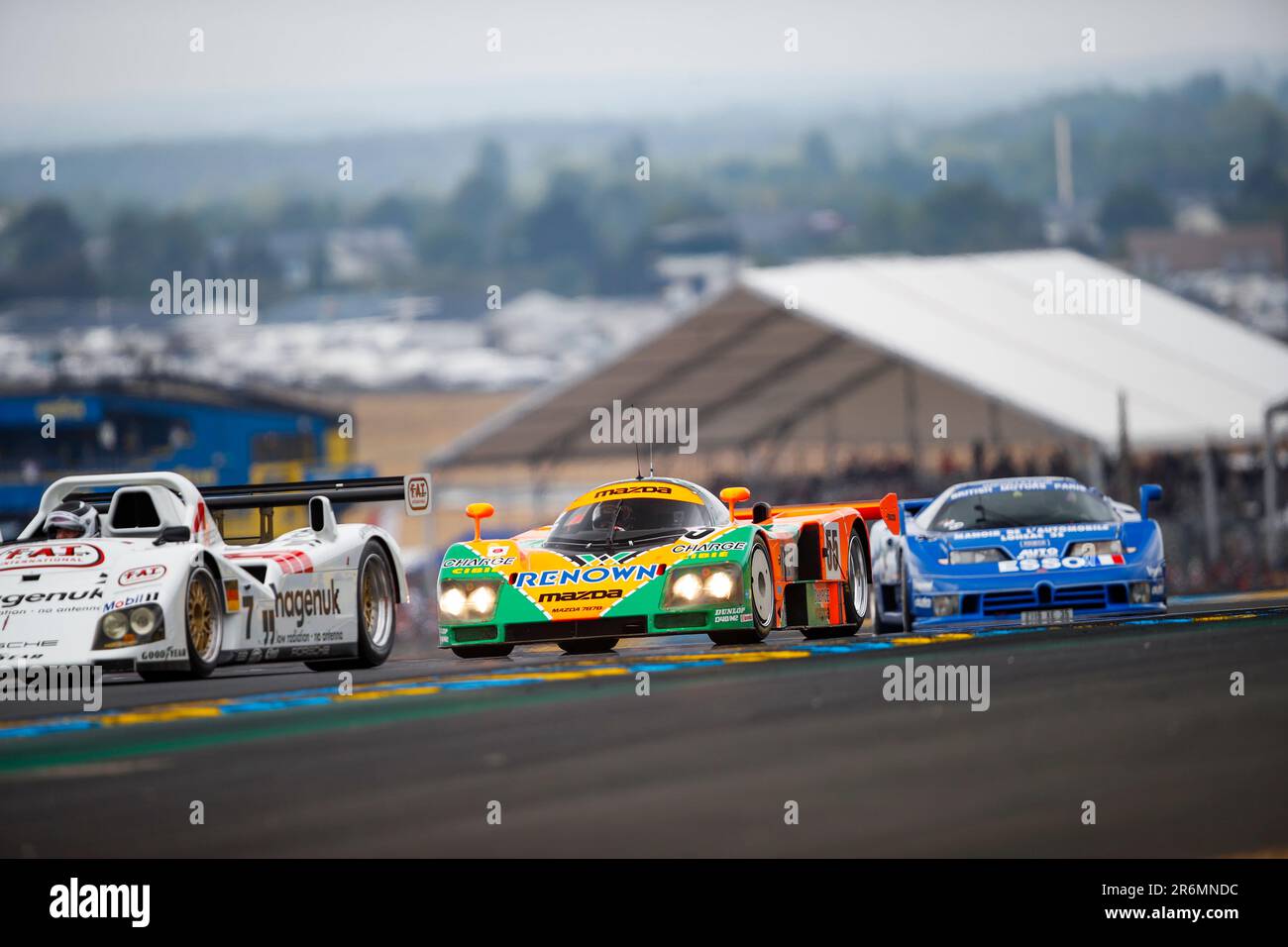 Le Mans, France. 10th June, 2023. Mazda 787B driver by Volker Weidler ...