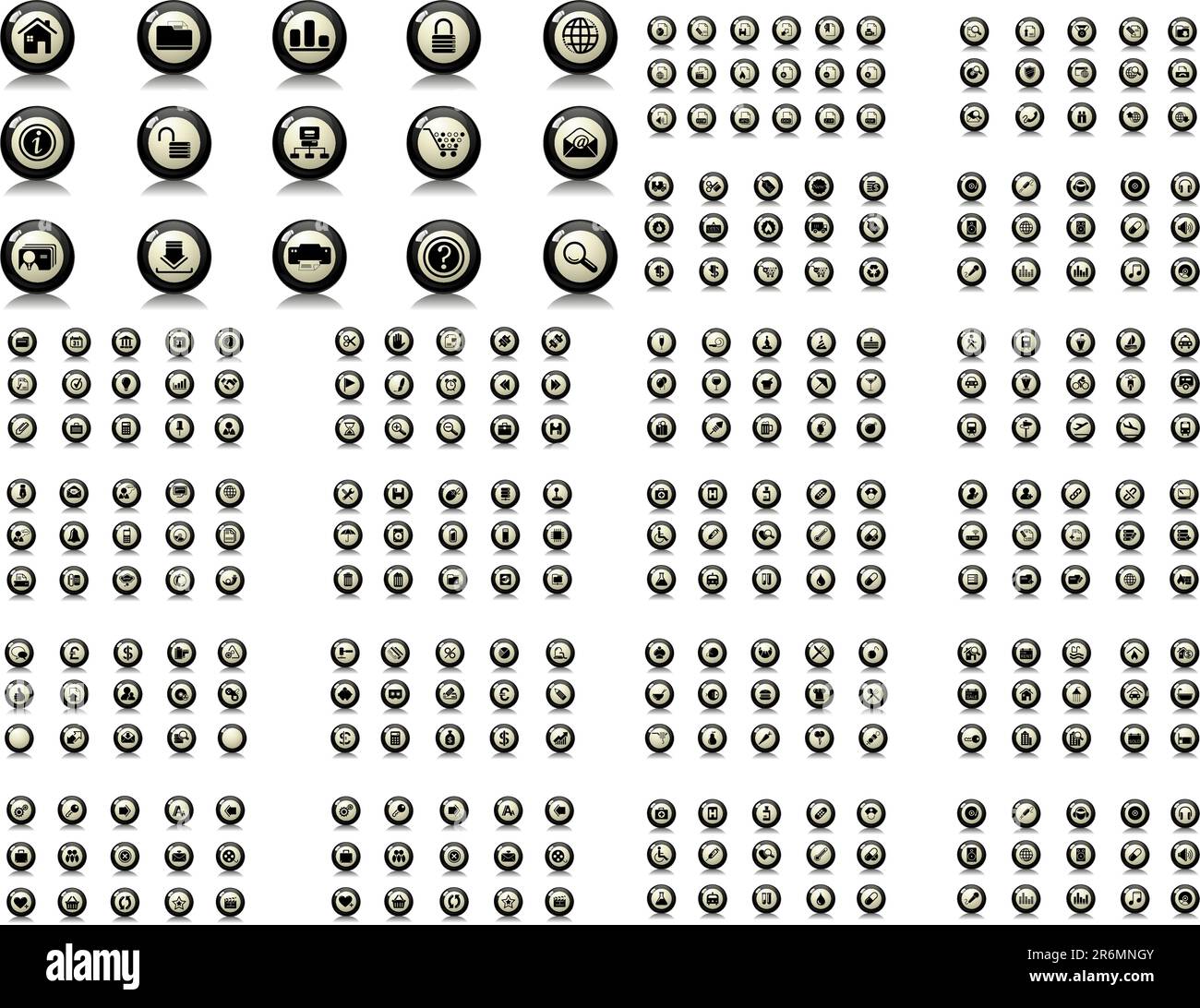 icon set isolated on white background Stock Vector Image & Art - Alamy