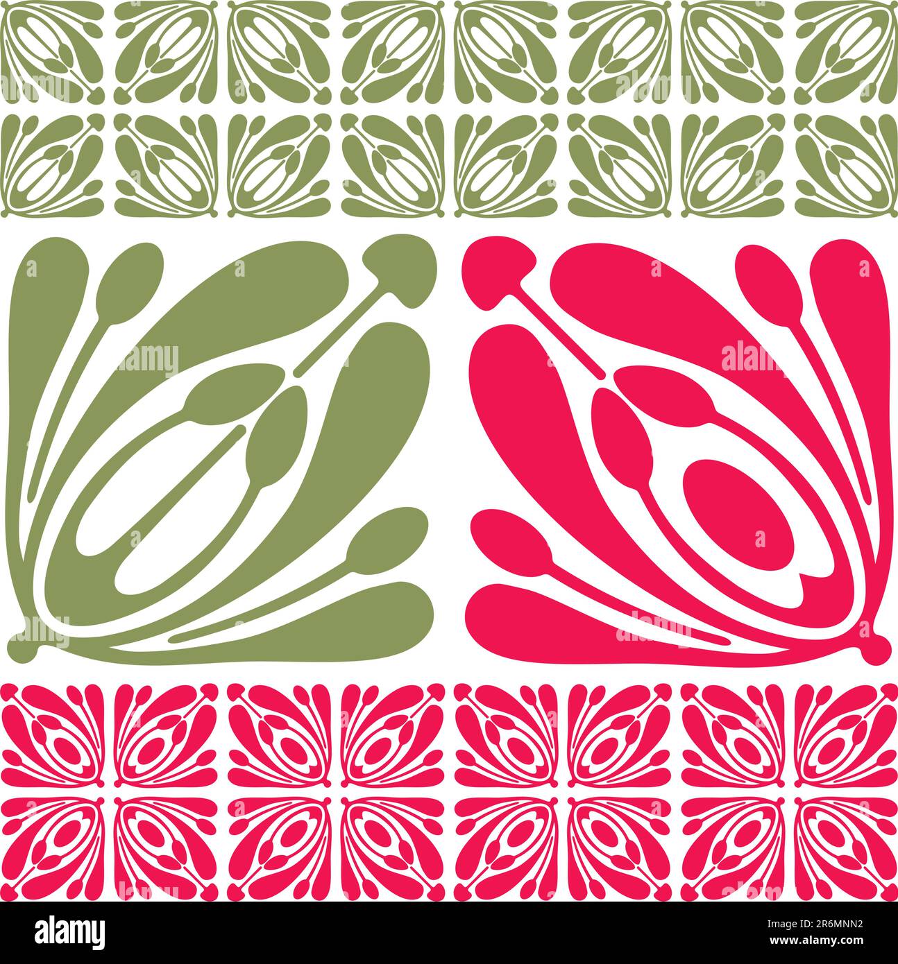 art nouveau edge, vector Stock Vector Image & Art - Alamy