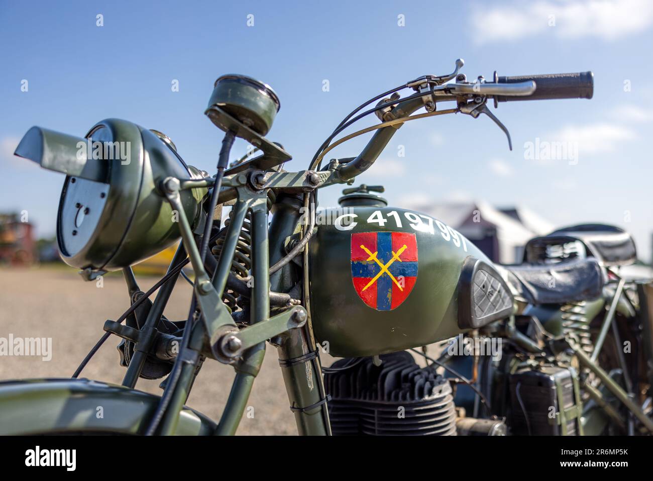 1940 BSA M20 British service dispatch motorcycle on display at ...
