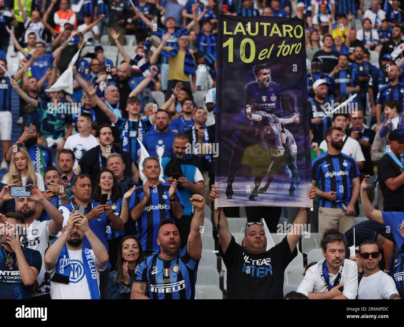Istanbul, Turkey. 10th June, 2023. Inter Milan fans before the UEFA ...