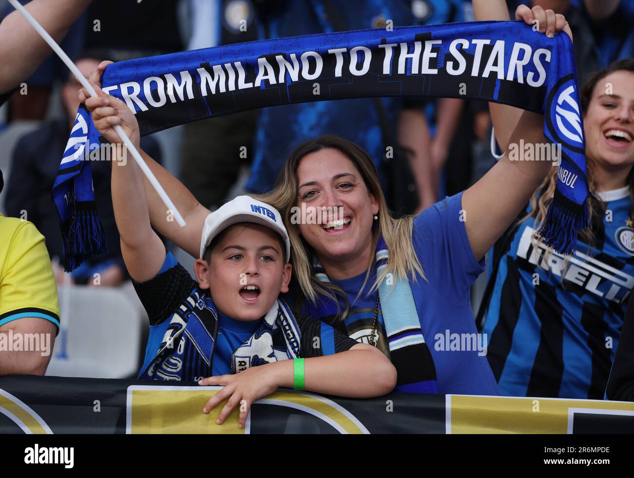 Istanbul, Turkey. 10th June, 2023. Inter Milan fans before the UEFA ...