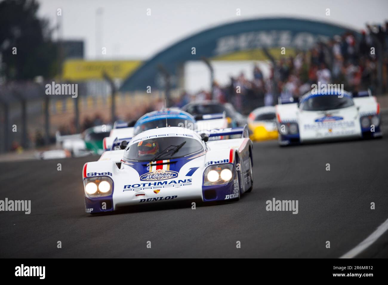 Porsche 956 driven by Jacky Ickx and Derek Bell, winner of Le Mans 1982 ...