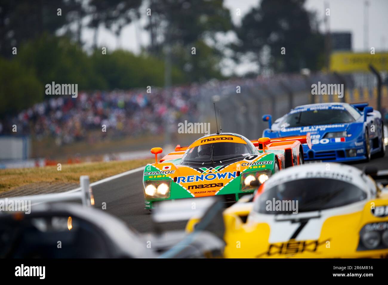 Le Mans, France. 10th June, 2023. Mazda 787B driver by Volker Weidler ...