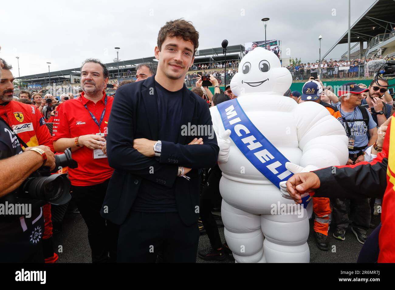 Le Mans France 10th June 2023 Charles Leclerc Portrait Bibendum