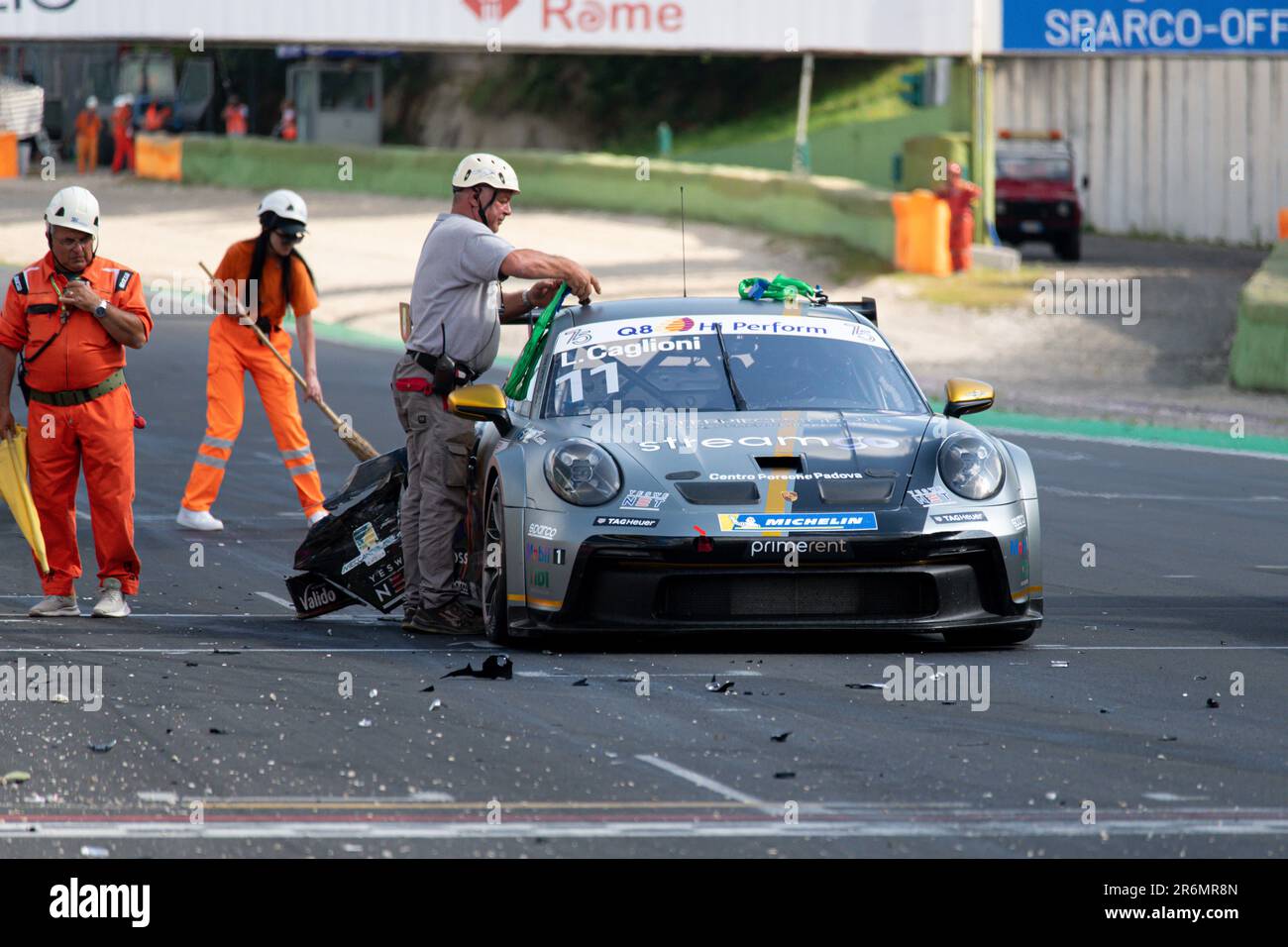 Vallelunga circuit, Rome, Italy June 10 2023 - Porsche Carrera Cup ...