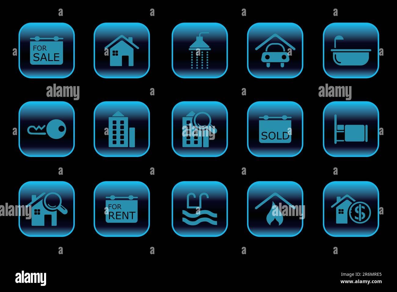 Blue house shower sign Stock Vector Images - Alamy