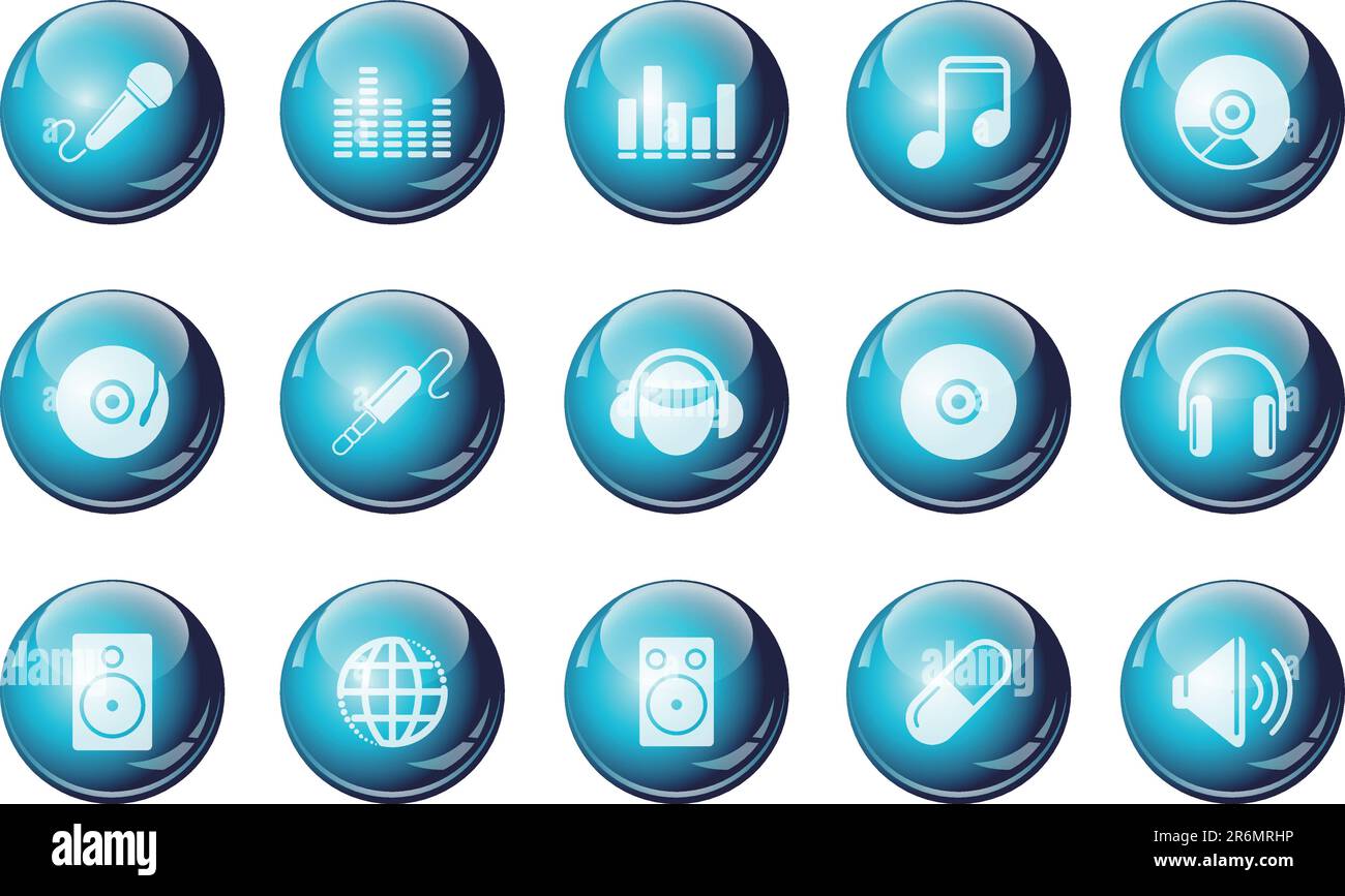 Crystal microphone Stock Vector Images - Alamy