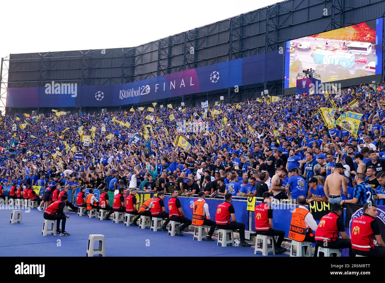 Istanbul, Turkey. 10th June, 2023. Inter fans prior to the UEFA ...