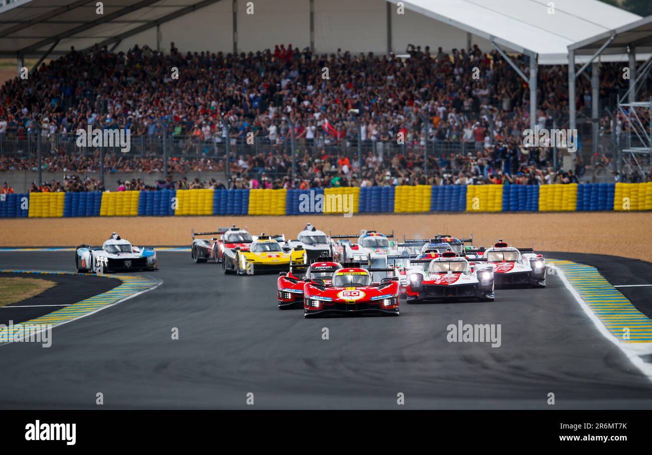 Le Mans, France. 10th June, 2023. 50 FUOCO Antonio (ita), MOLINA Miguel ...