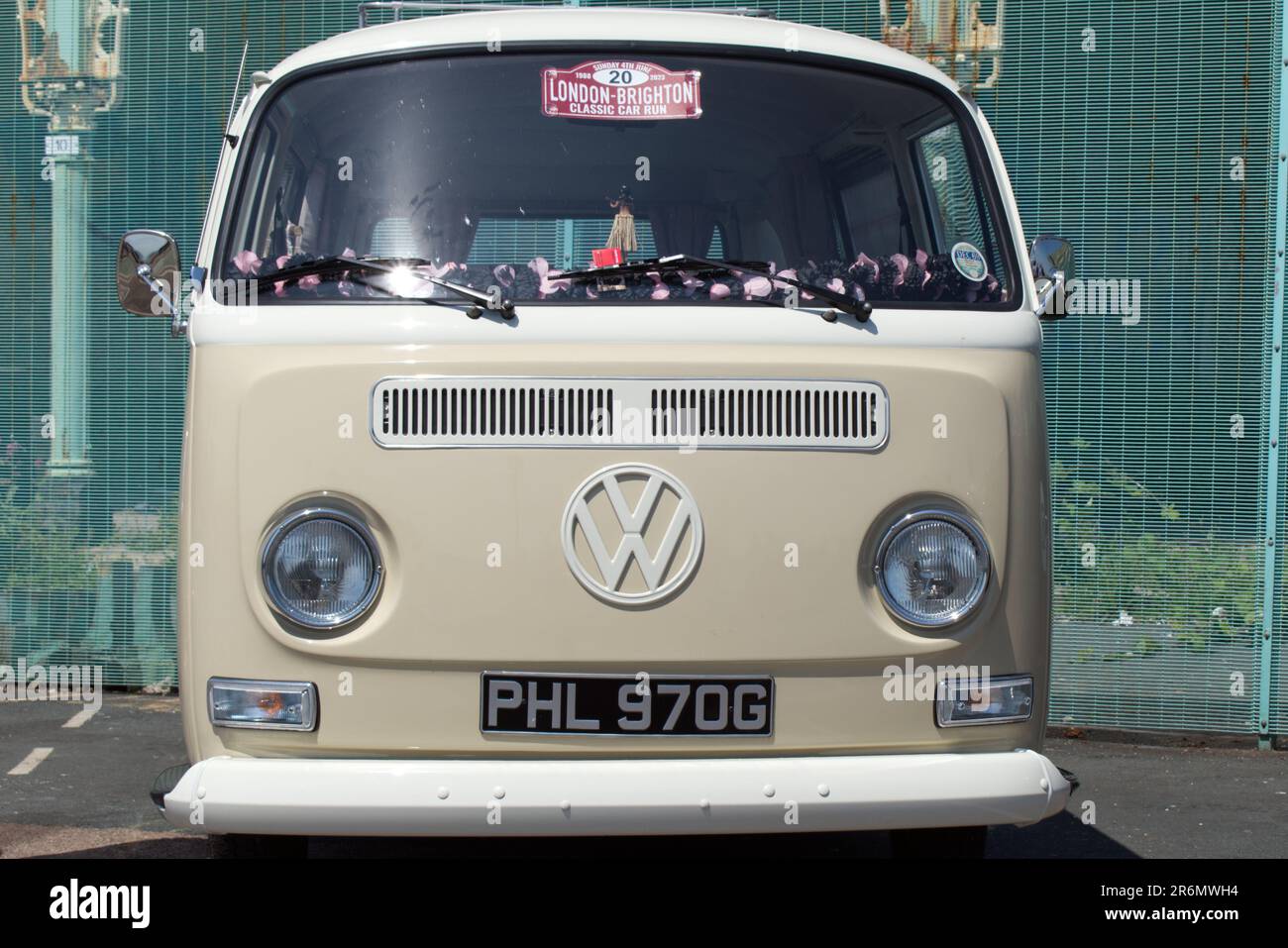 Volkswagen Camper Van PHL 970G on display at the London to Brighton ...