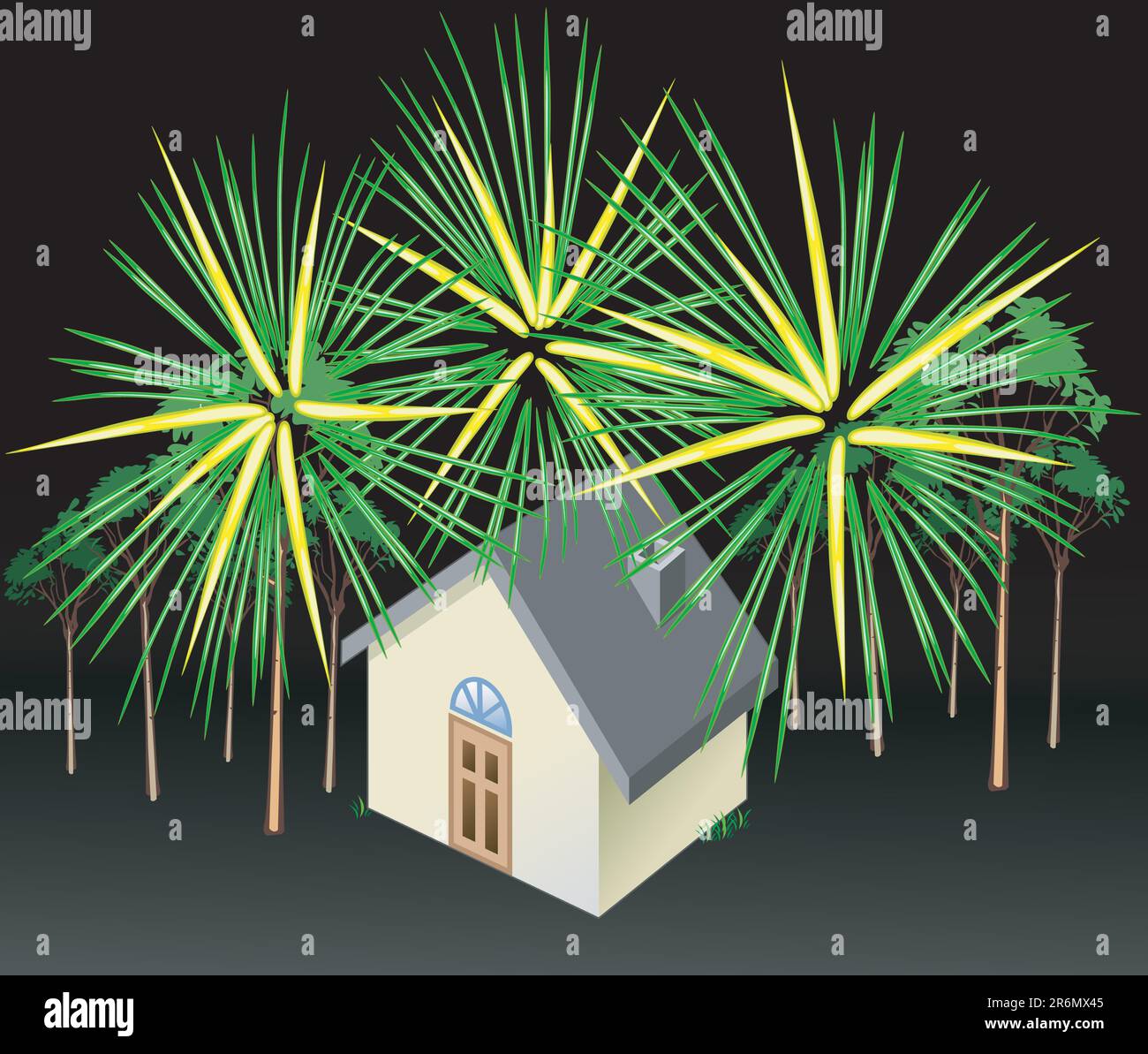 Illustration of Fireworks - Vector Stock Vector Image & Art - Alamy