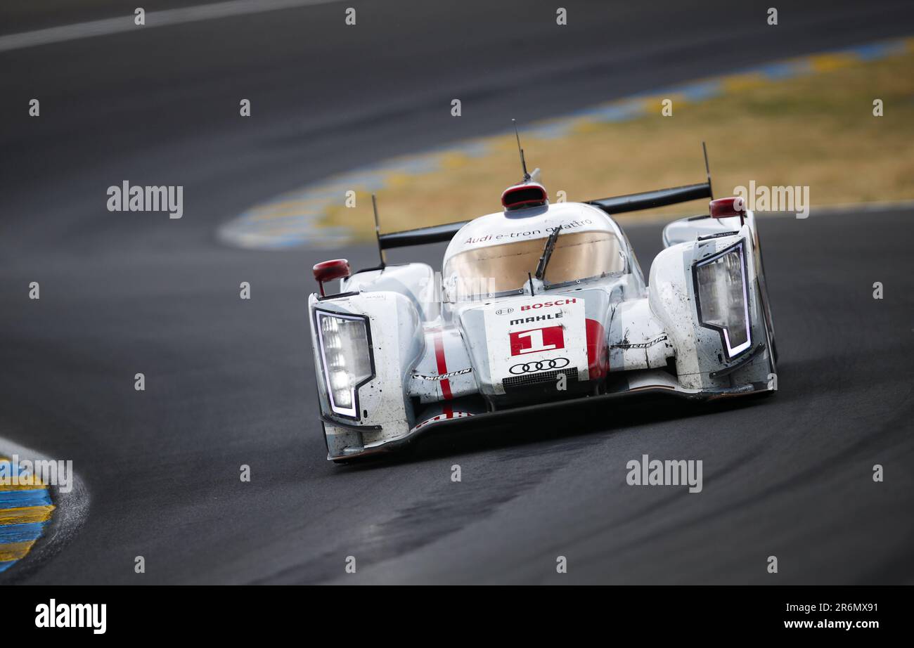 Le Mans, France. 10th June 2023. Audi R18 e-tron quattro driver by ...