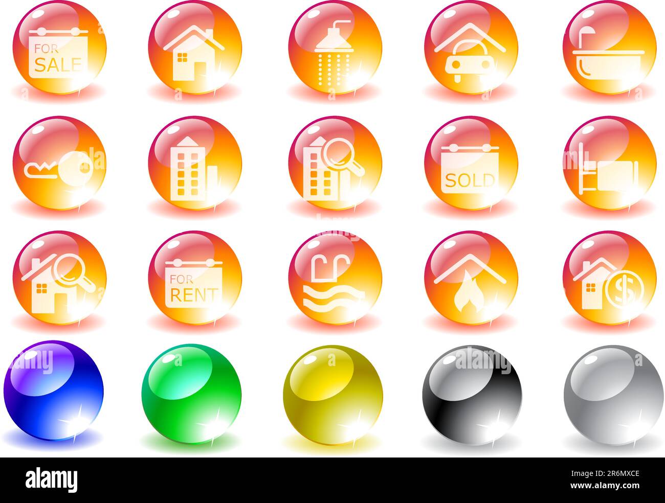Real Estate icons Stock Vector Image & Art - Alamy