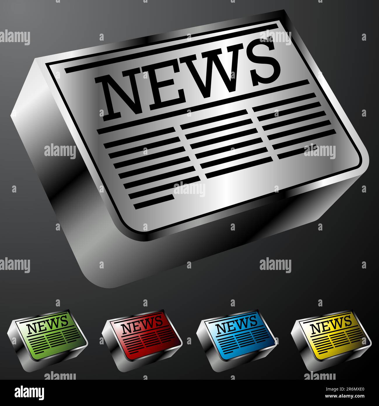 An image of newspaper buttons Stock Vector Image & Art - Alamy