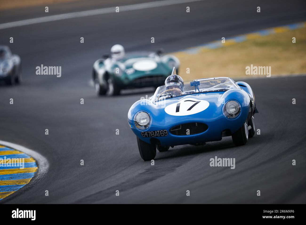 Le Mans, France. 10th June 2023. Jaguar Type D driven by Ron Flickhart ...