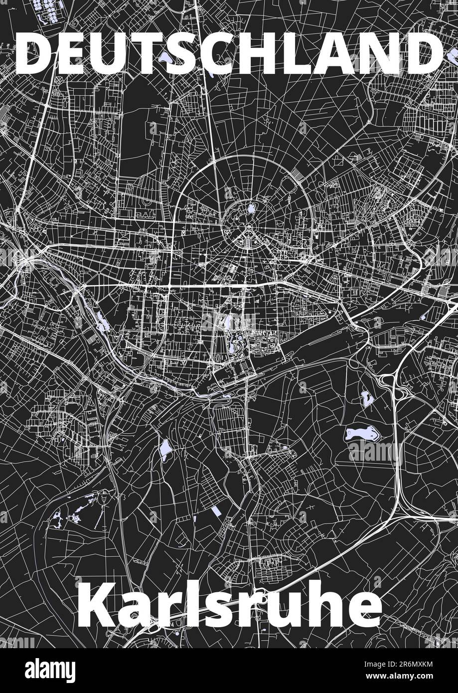 Karlsruhe map hi-res stock photography and images - Alamy