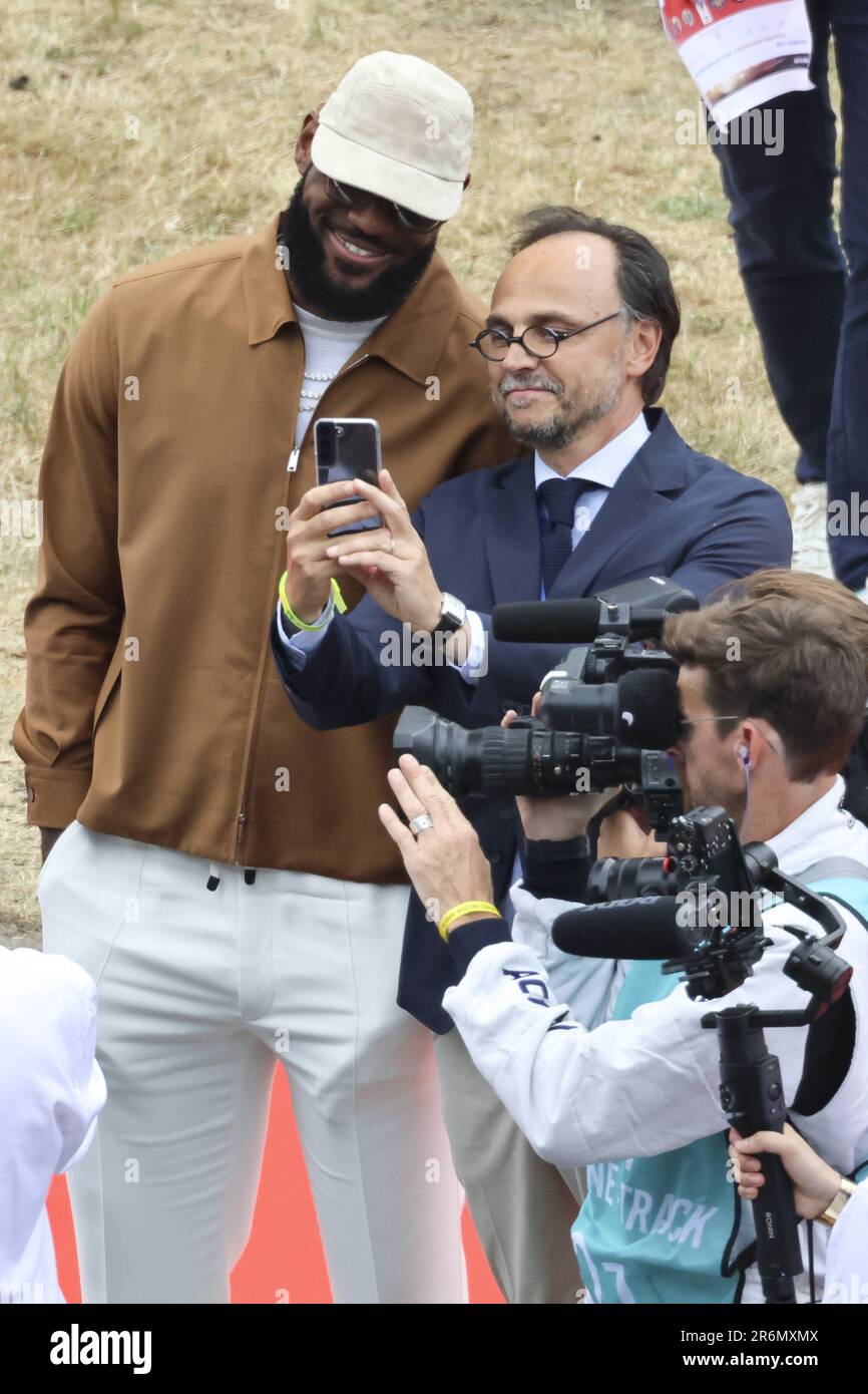 Le Mans France 10th June 2023 Lebron James Nba Player Pre Grid