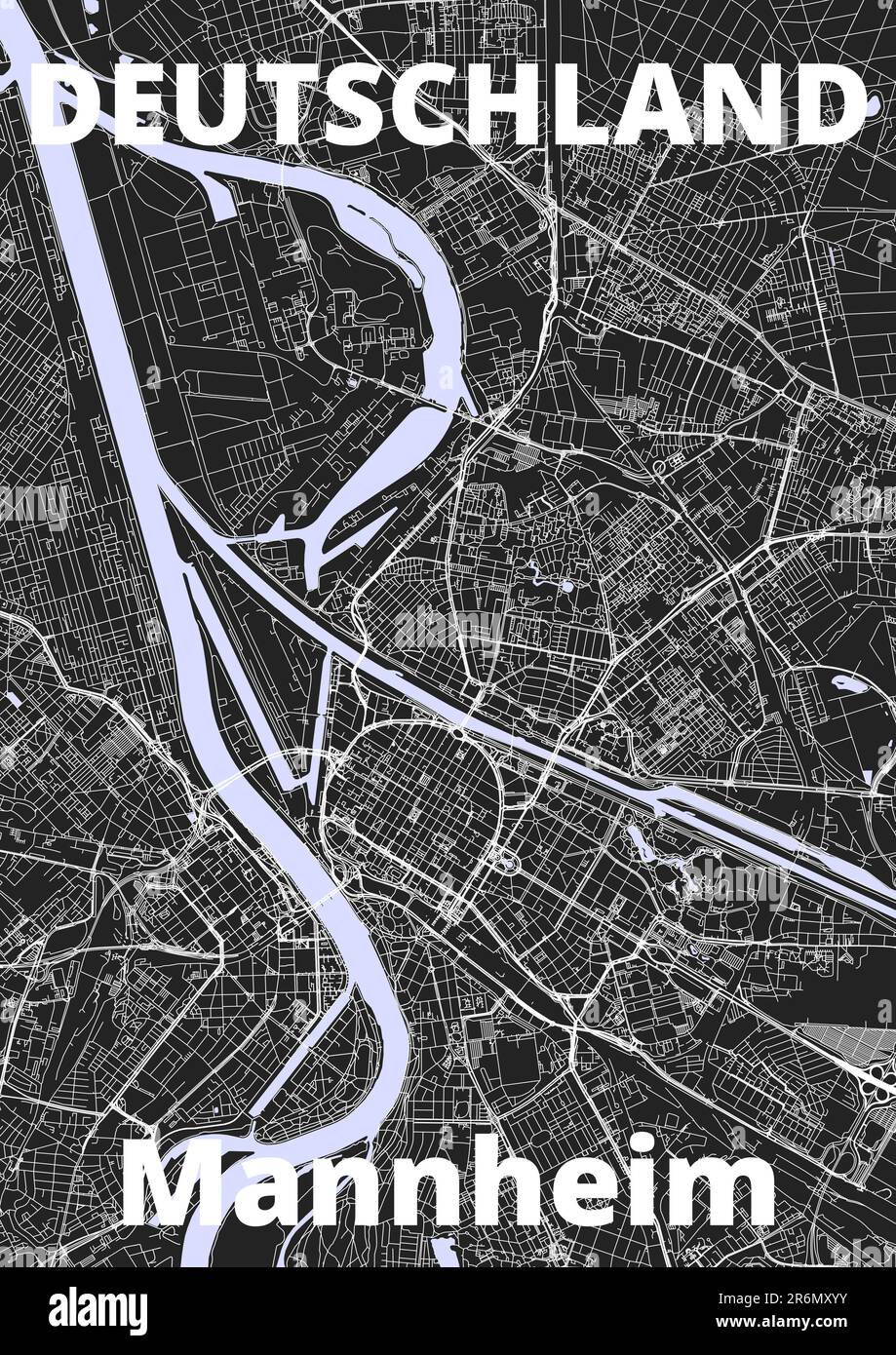 Map of mannheim hi-res stock photography and images - Alamy