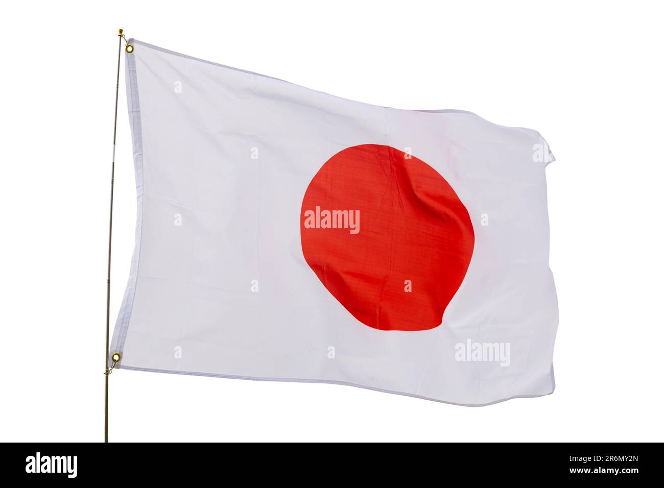 Flag of Japan flying Stock Photo - Alamy