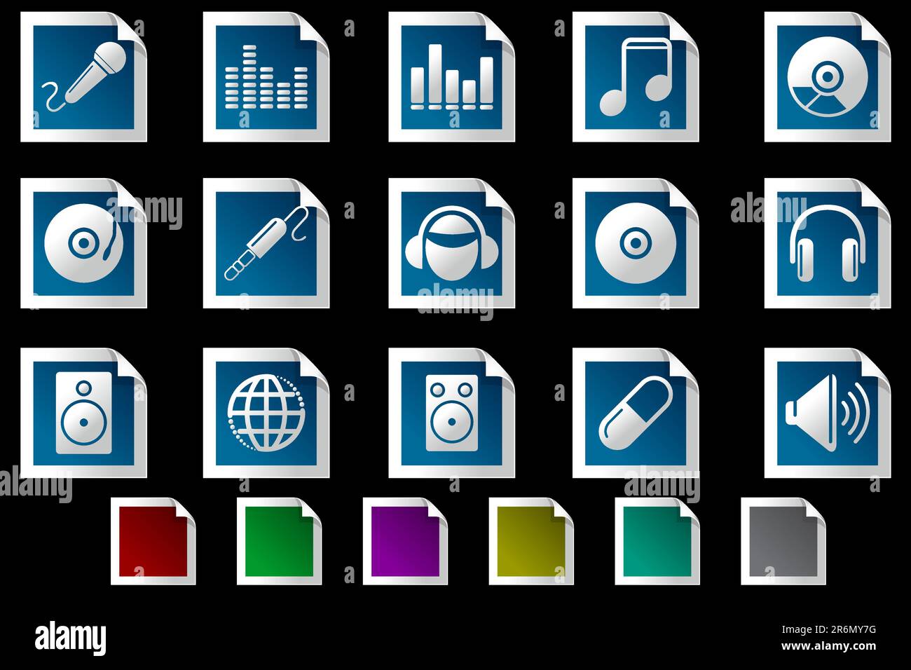 Music and Dance icons Photo frame series Stock Vector Image & Art - Alamy