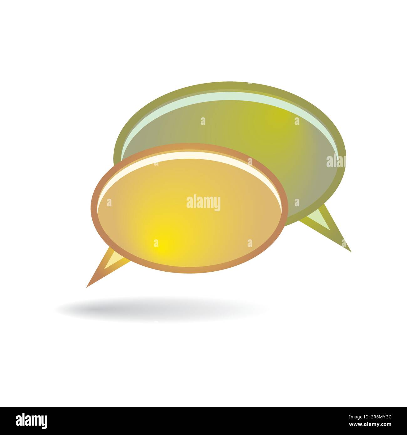 White communication bubbles Stock Vector Images - Alamy