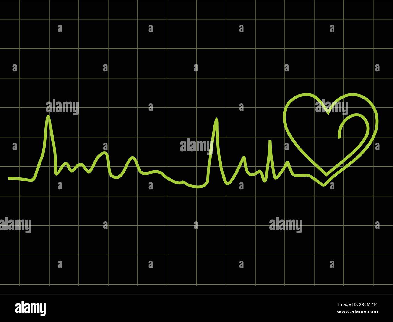 abstract heart beat chart with black background Stock Vector Image ...