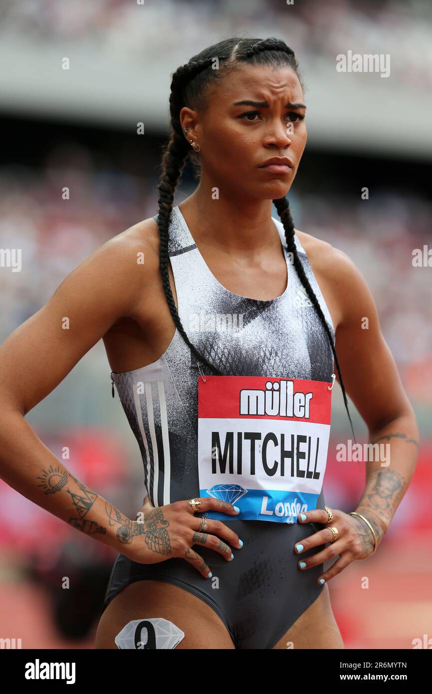 Morgan MITCHELL (Australia) at the Start of the Women's 800m Final at the 2019, IAAF Diamond ...