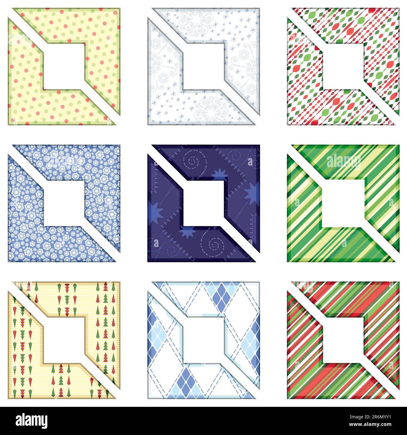 Christmas badge design elements Cut Out Stock Images & Pictures - Alamy