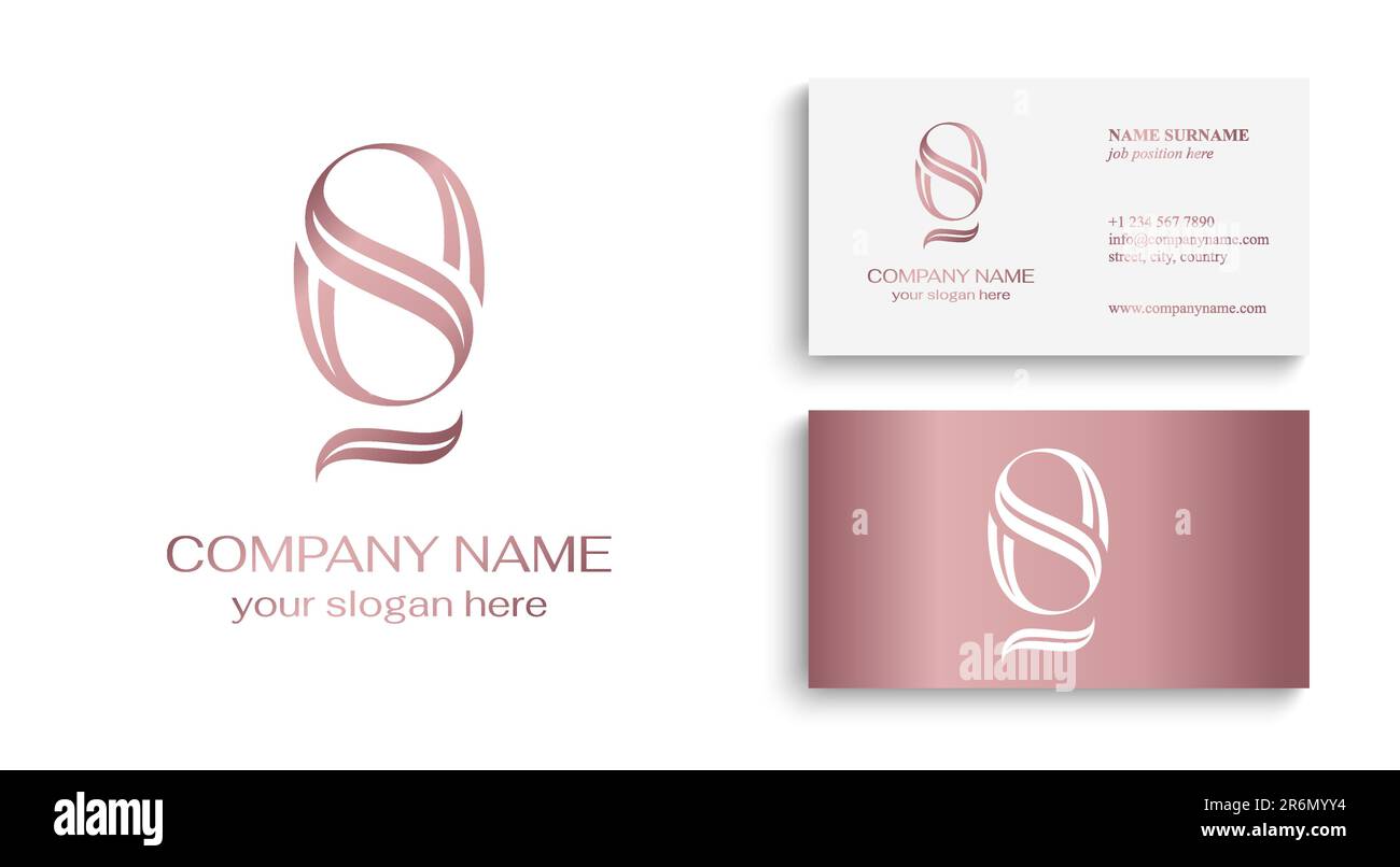 OS logo or SO monogram. OS letter logo template elements. personal ...