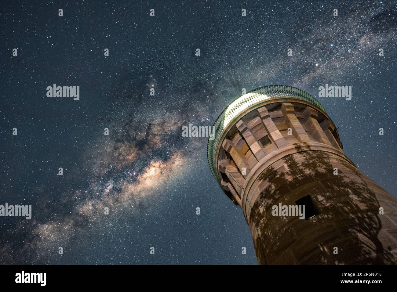 A stunning image of the Milky Way in the night sky over the Barrenjoey ...