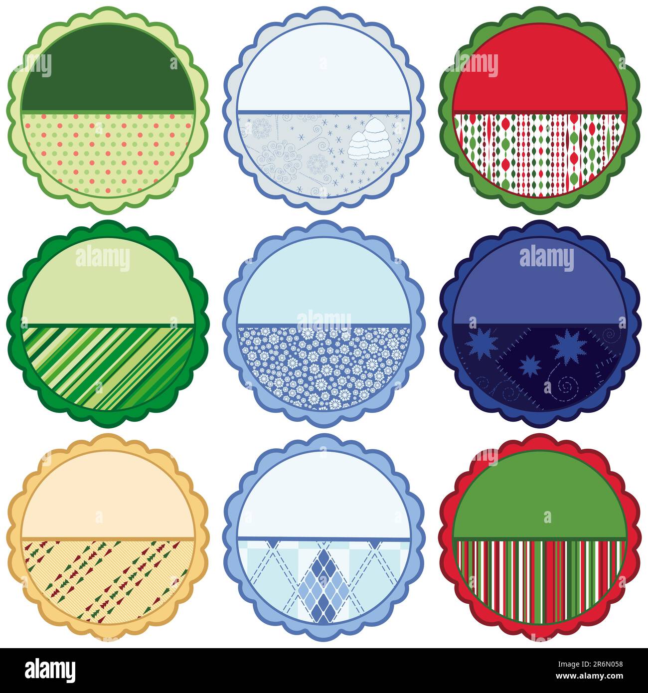 Set of Christmas Round backgrounds Stock Vector Image & Art - Alamy