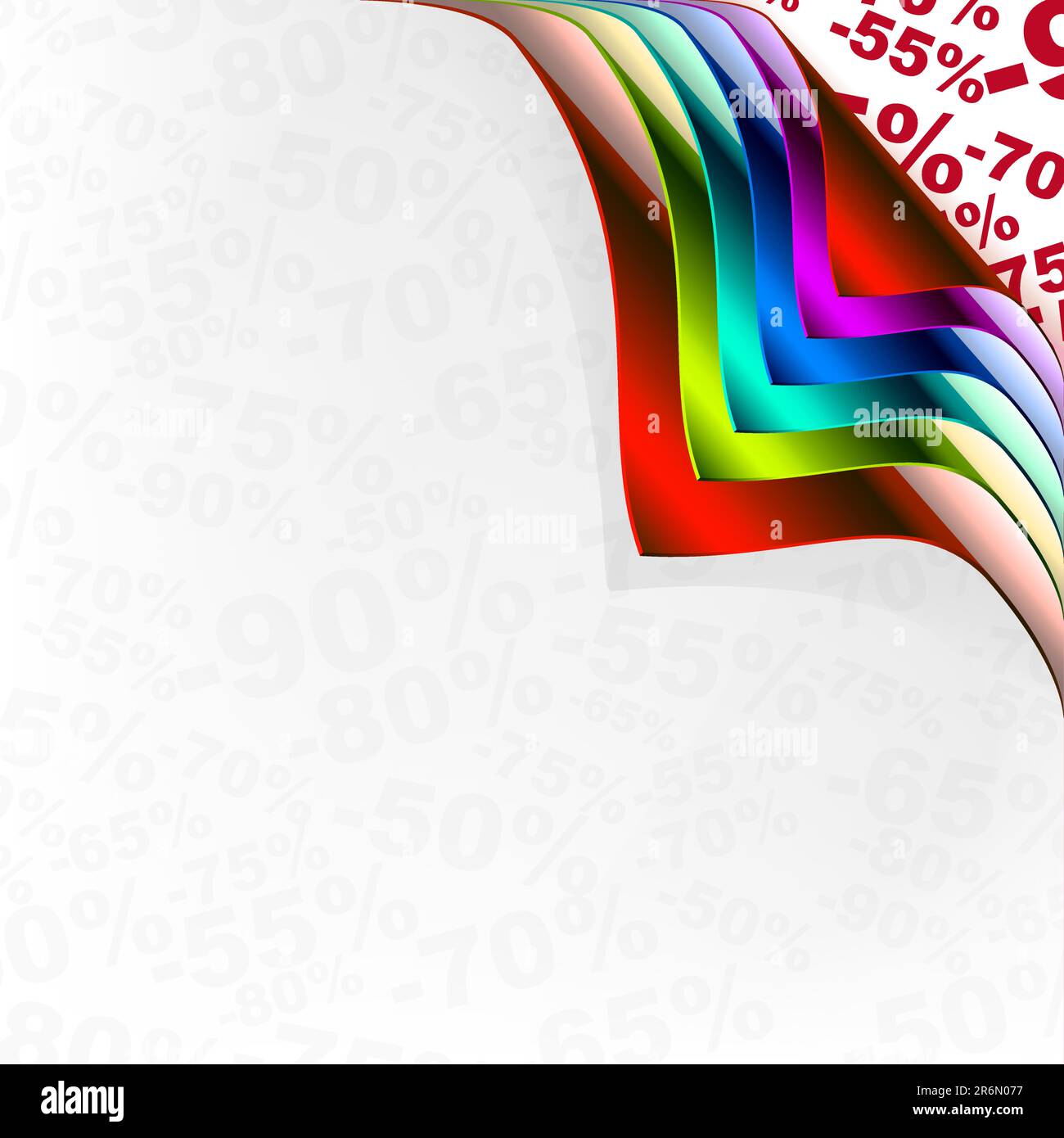 Collection of colorful papers with a curl Stock Vector Image & Art - Alamy