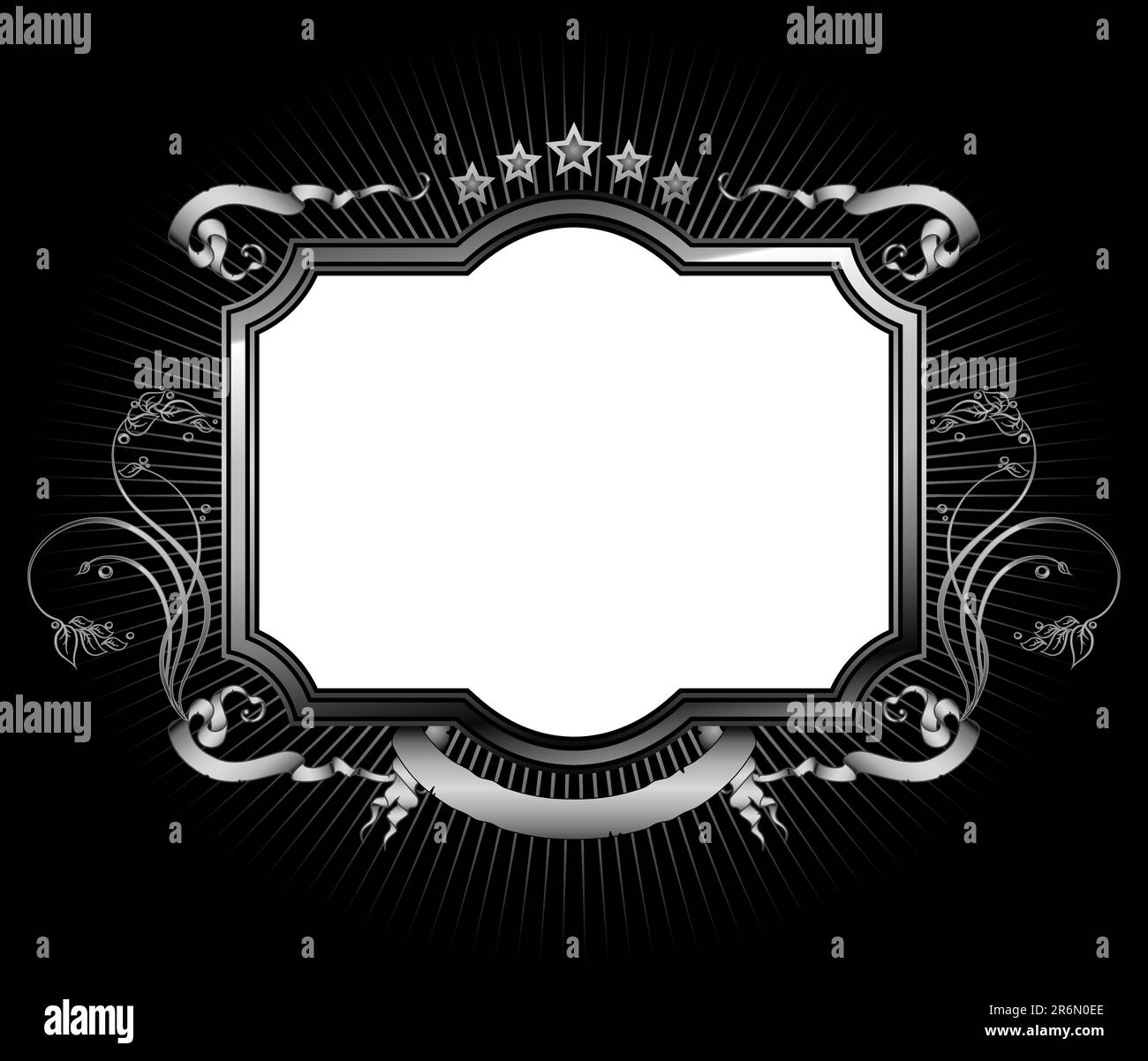 ornate frame, this illustration may be useful as designer work Stock ...