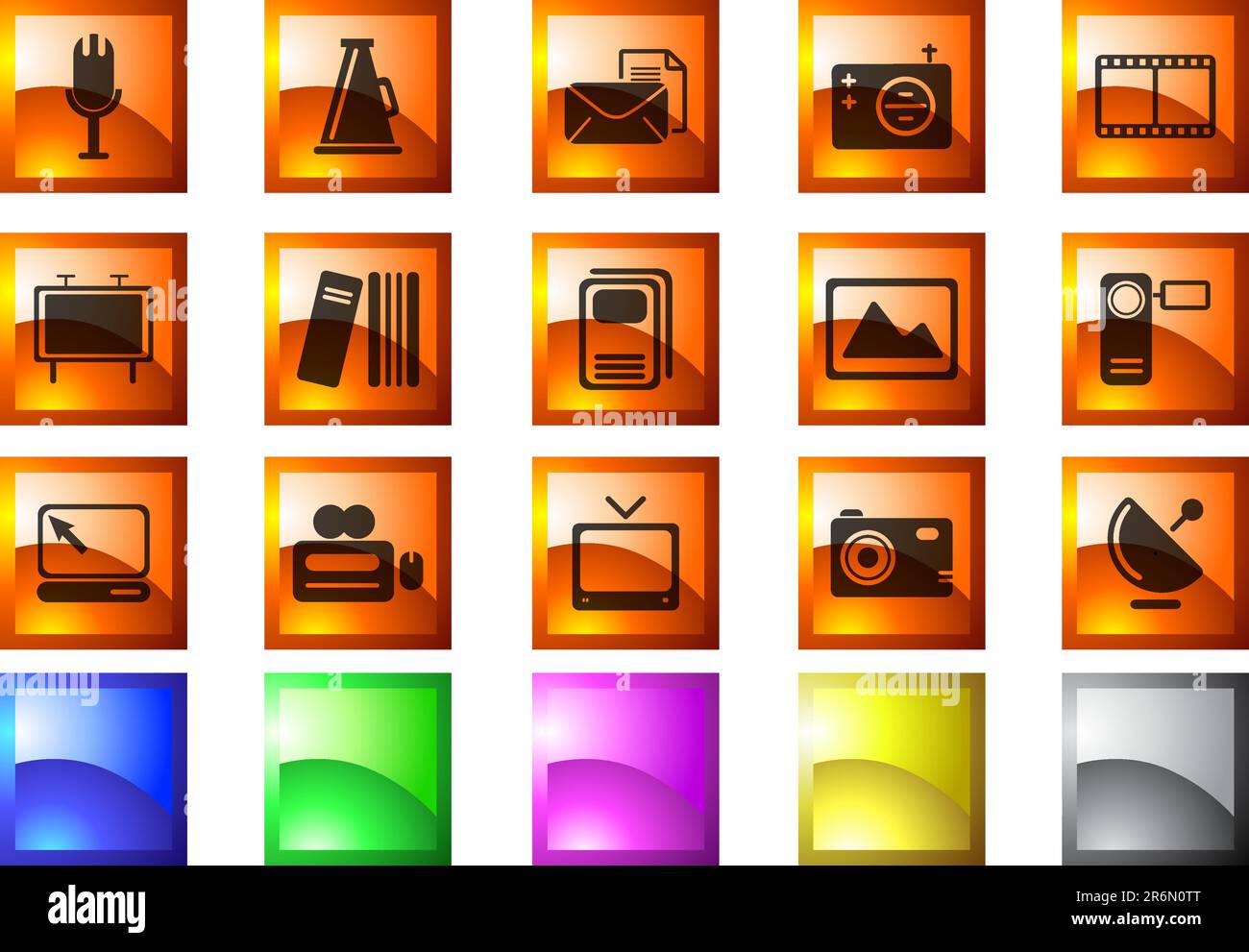 Background media image icons Stock Vector Images - Alamy